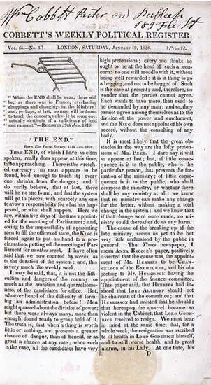 William Cobbett and England’s 1830 ‘Captain Swing’ Rural Riots – Long ...